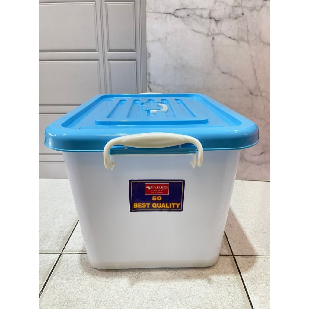 Jual CONTAINER BOX GAJAH PLAST / BOX SERBAGUNA 40 & 50 LITER | Shopee ...
