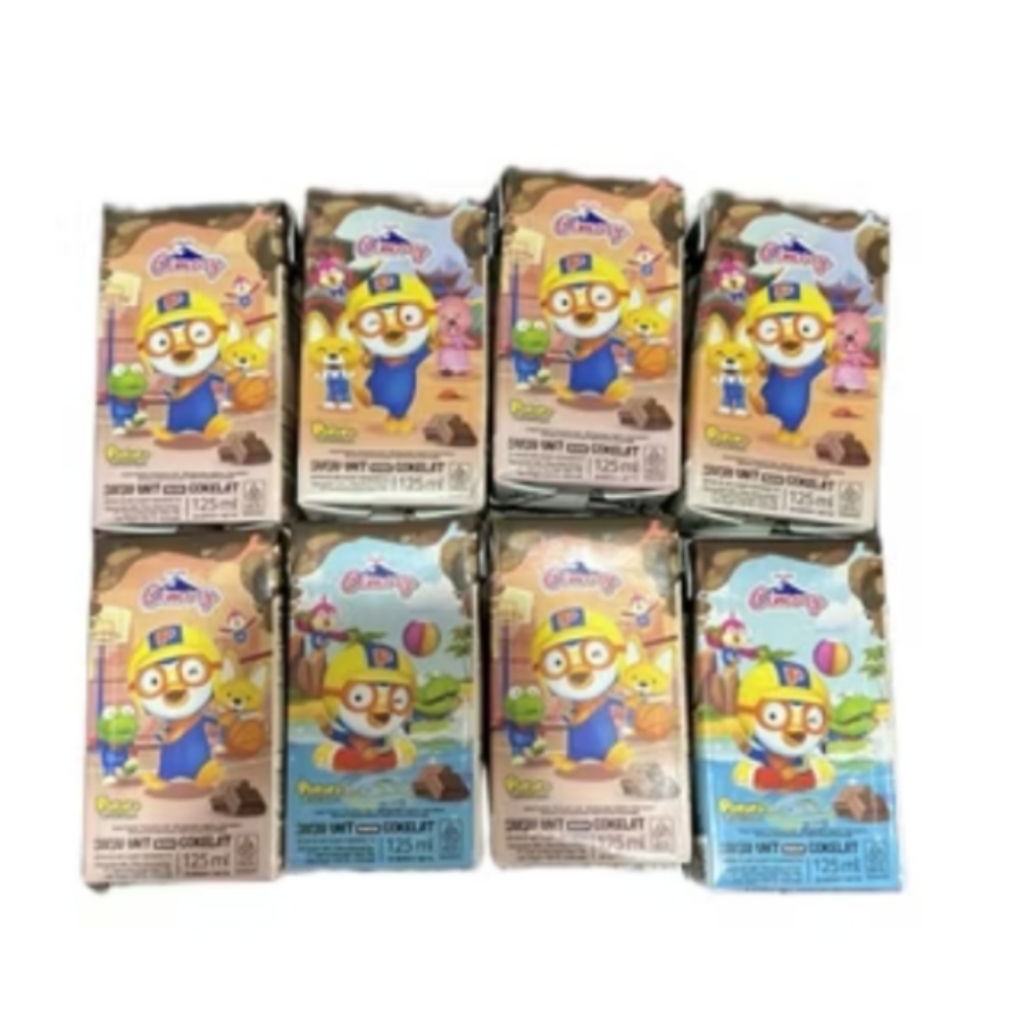 Jual Susu Cimory 125 ml Rasa Storbery dan Coklat Edisi Pororo Exp masih ...