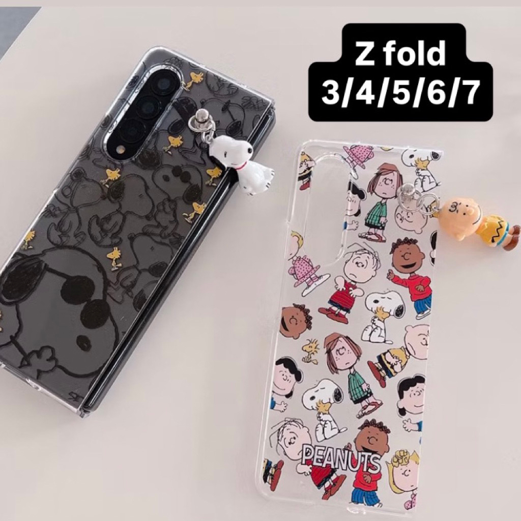 Jual READY snoopy charlie pendant casing case samsung galaxy z fold 7 ...