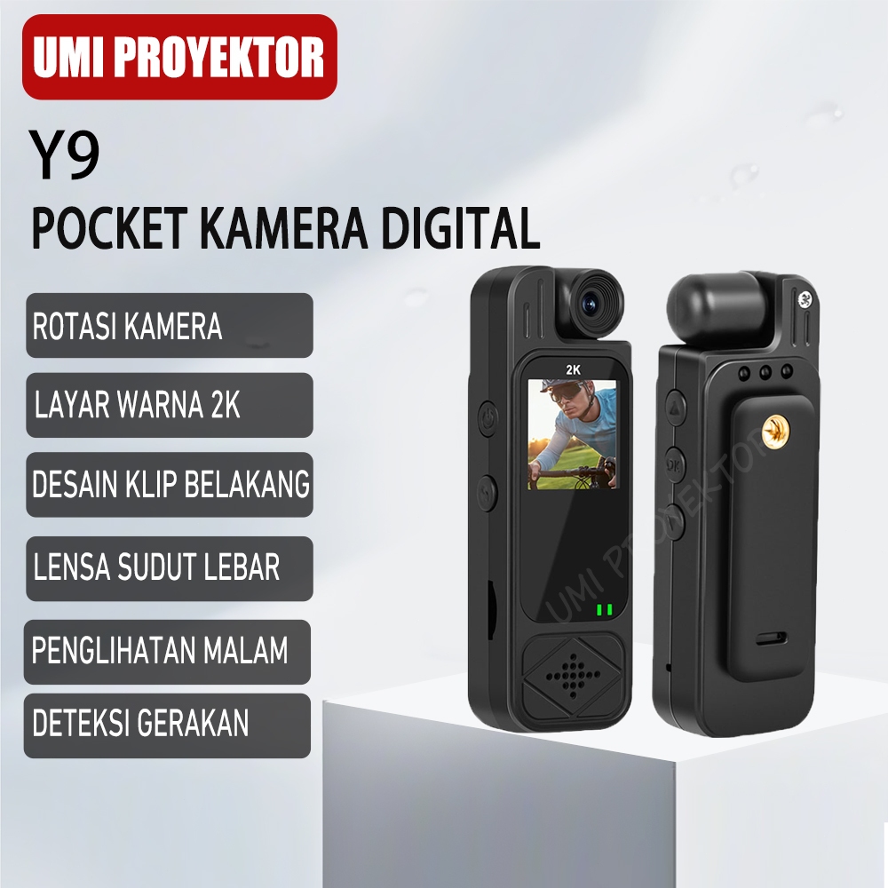 Jual UMI HD 2K Mini Kamera Camcorder Layar 1.3" Dapat Diputar 180 ...