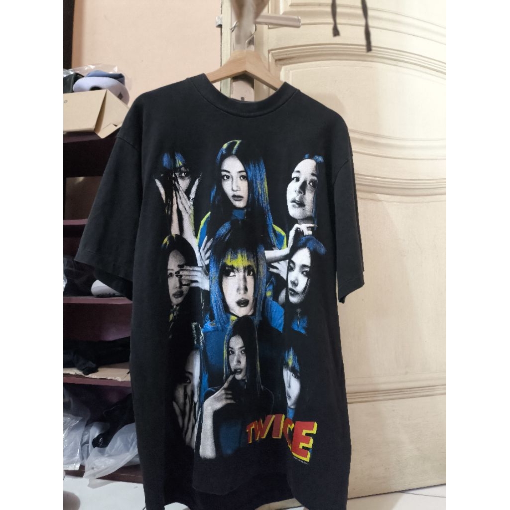 Jual Kaos Bootleg Oversize faded Twice | Shopee Indonesia