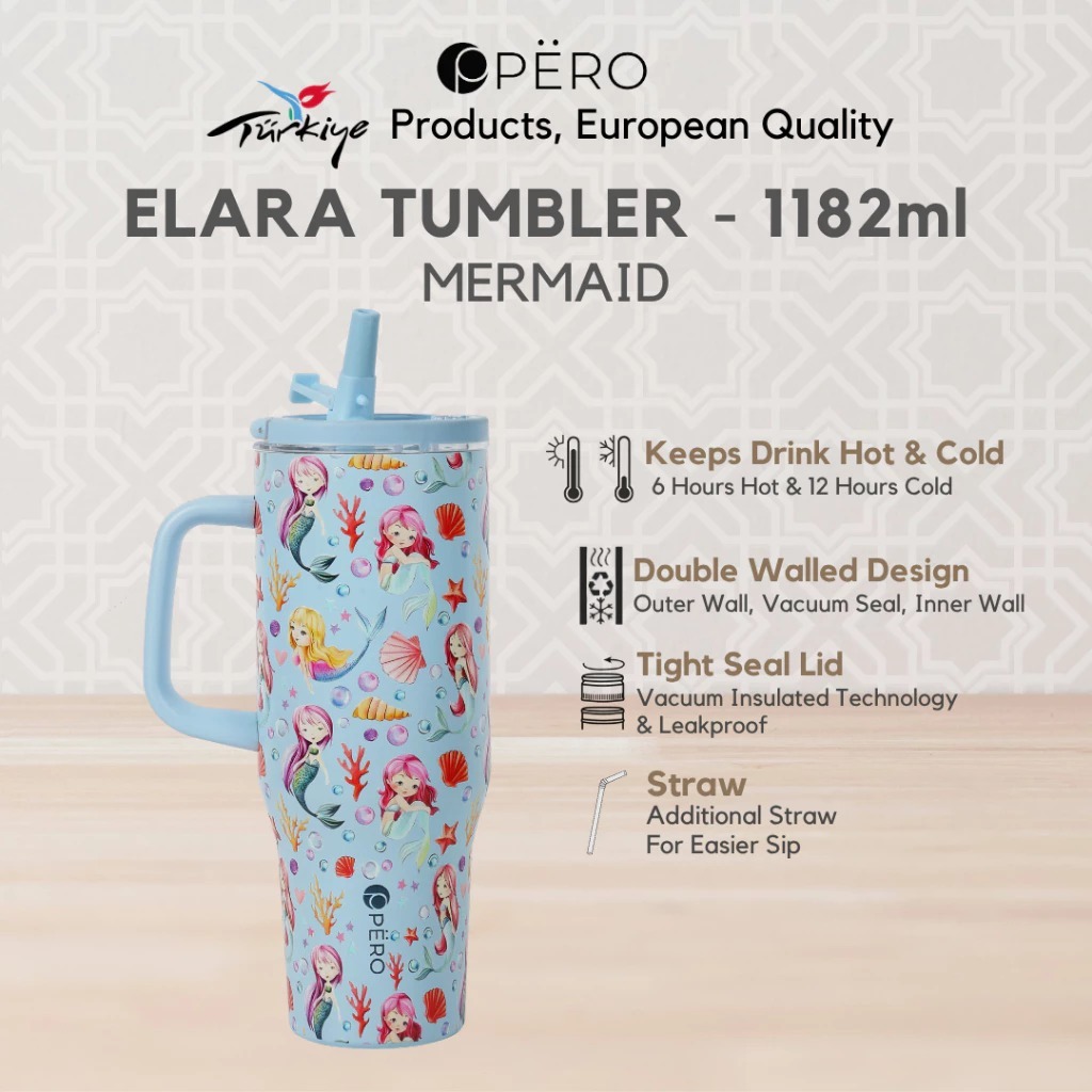 Jual READY !!! Pero Elara Tumbler Permos 1182 Ml With Handle / Botol ...