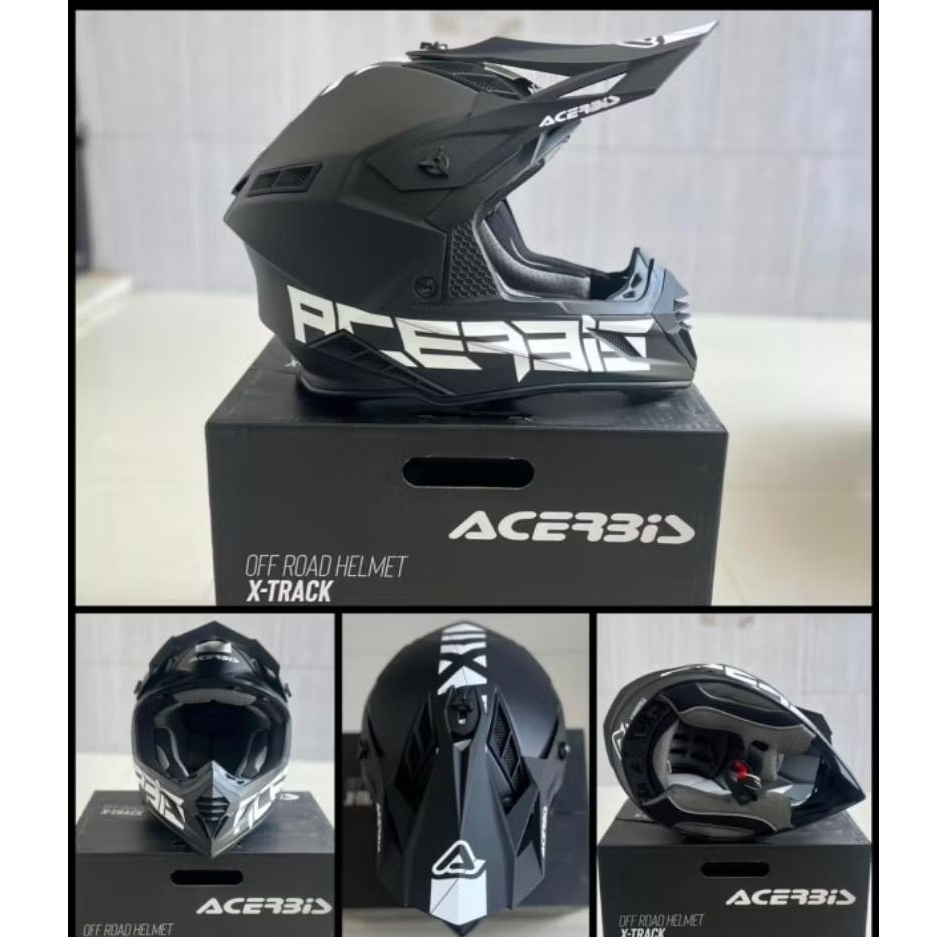 Jual ACERBIS X-TRACK 22-06 HELMET - HELM FULL FACE ADVENTURE TRAIL ...