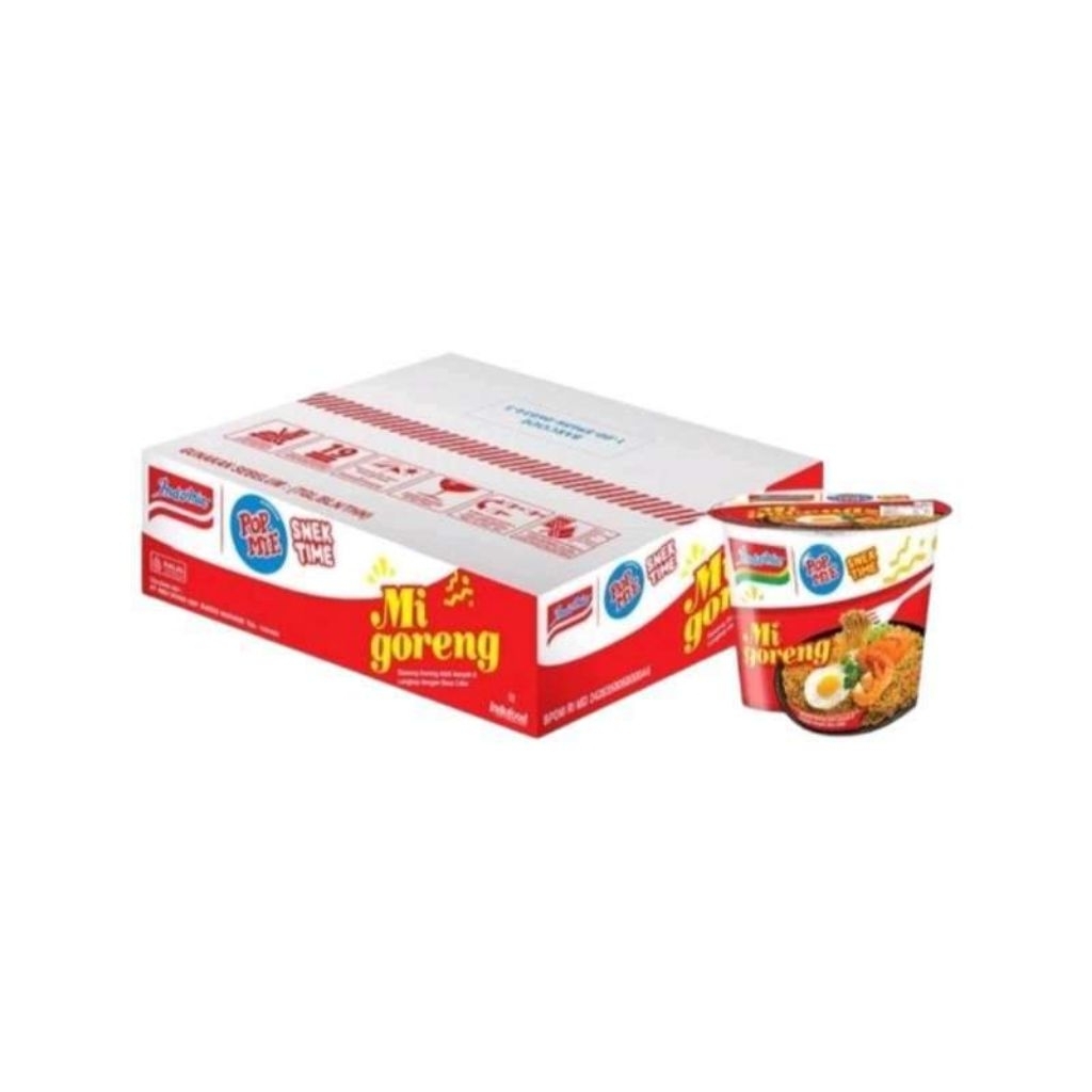 Jual Pop Mie Mini Instan Mie Indomie goreng 1 Dus Isi 12pcs | Shopee ...