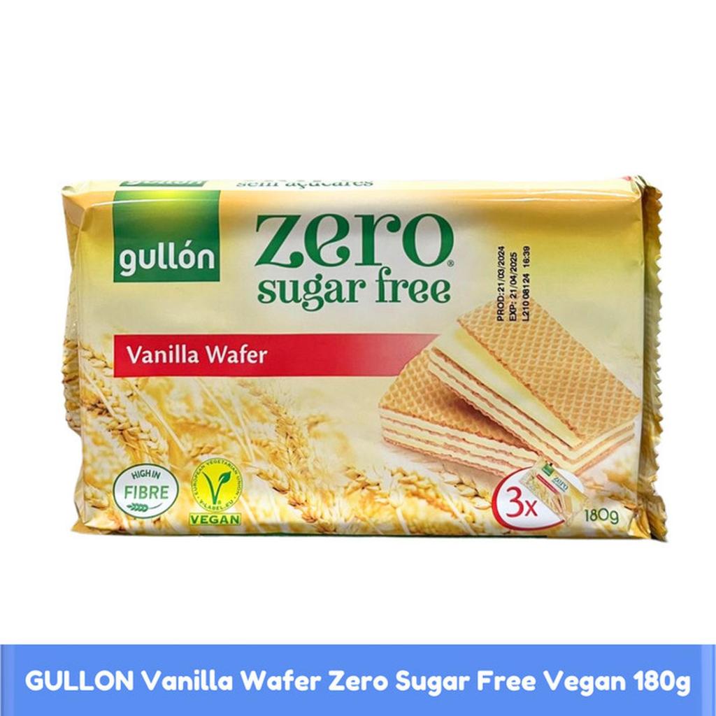 Jual Gullon Vanilla Wafer Zero Sugar Vegan 180g | Shopee Indonesia