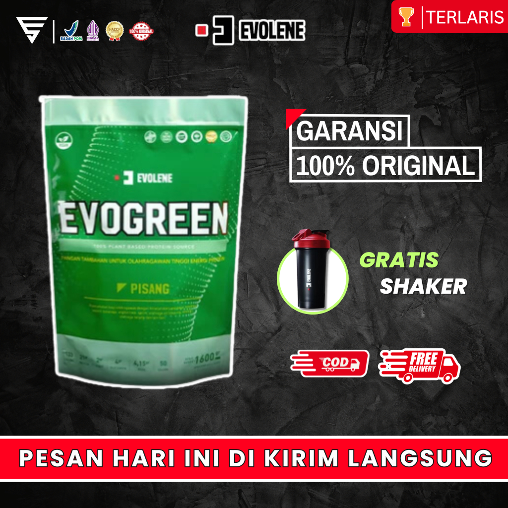 Jual Evolene Evogreen 100% Plant Based Isolate Protein (50 Sachet ...