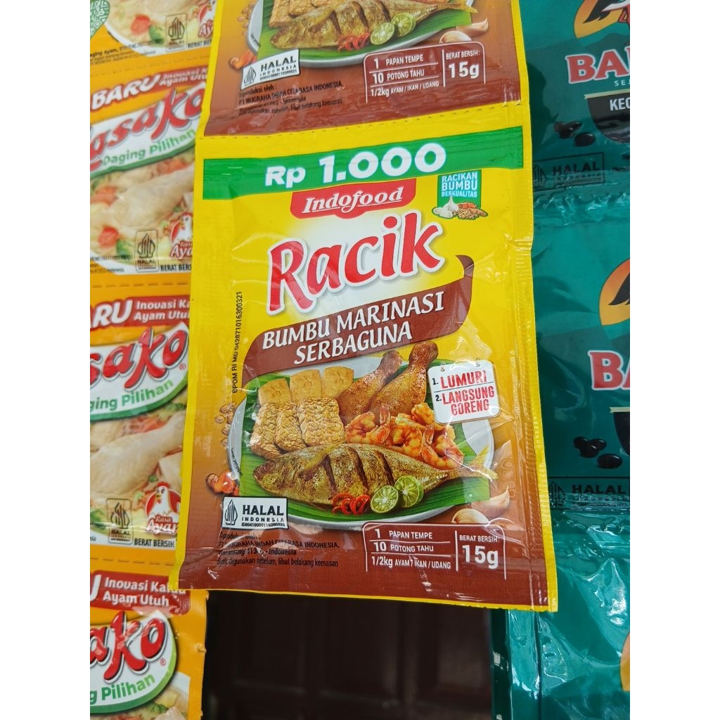 Jual Racik Bumbu Marinasi Serbaguna 1 Renceng isi 12 pcs - Kemasan 15 ...