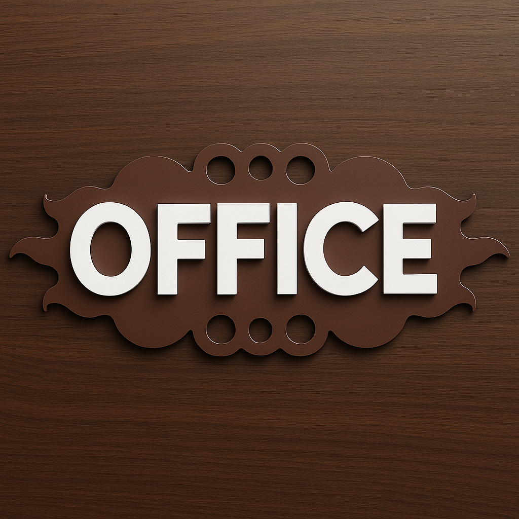 Jual Papan nama Penanda Ruangan OFFICE Kantor – Ukuran P25xT9cm ...