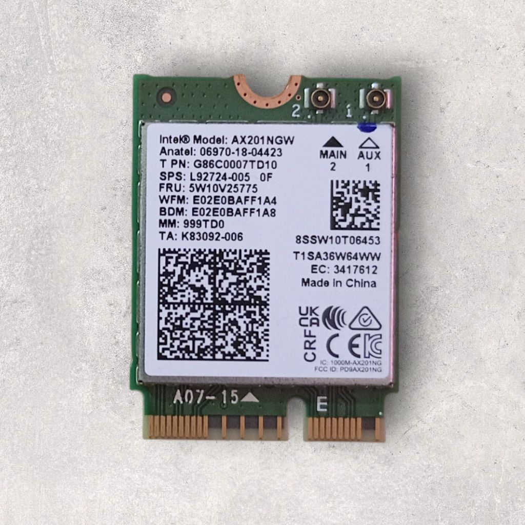Jual WiFi Card Intel Wi-Fi 6 AX201 - M.2 CNVi - Dual Band 3000Mbps ...