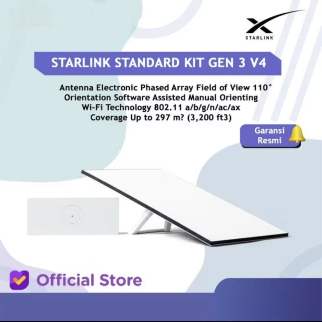 Jual ready Starlink V4 Gen 3 Satelite Kit Antena Wi-Fi 6 (sisa 1pcs ...