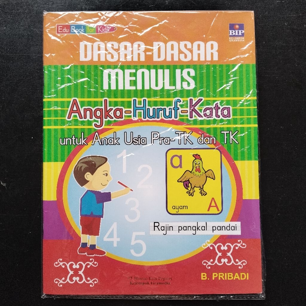 Jual Dasar-dasar Menulis Angka Huruf Kata untuk Anak usia Pra-TK dan TK ...
