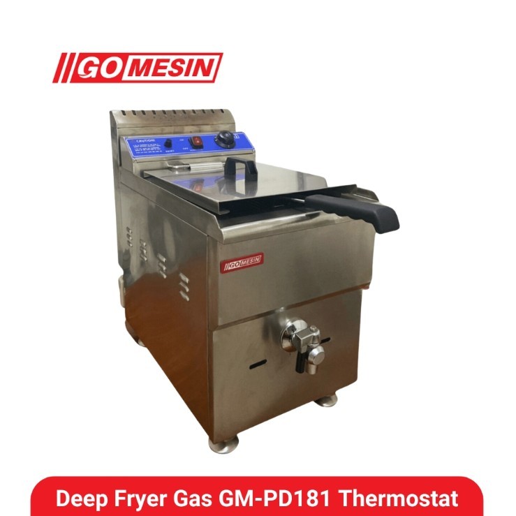 Jual Gomesin GM-PD181 Gas Deep fryer With Thermostat - Mesin ...