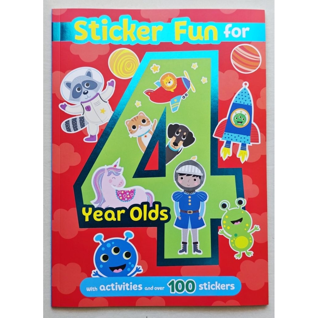 Jual Bookoli - Sticker Fun for 4 Year Olds (Activity book with over 100 ...