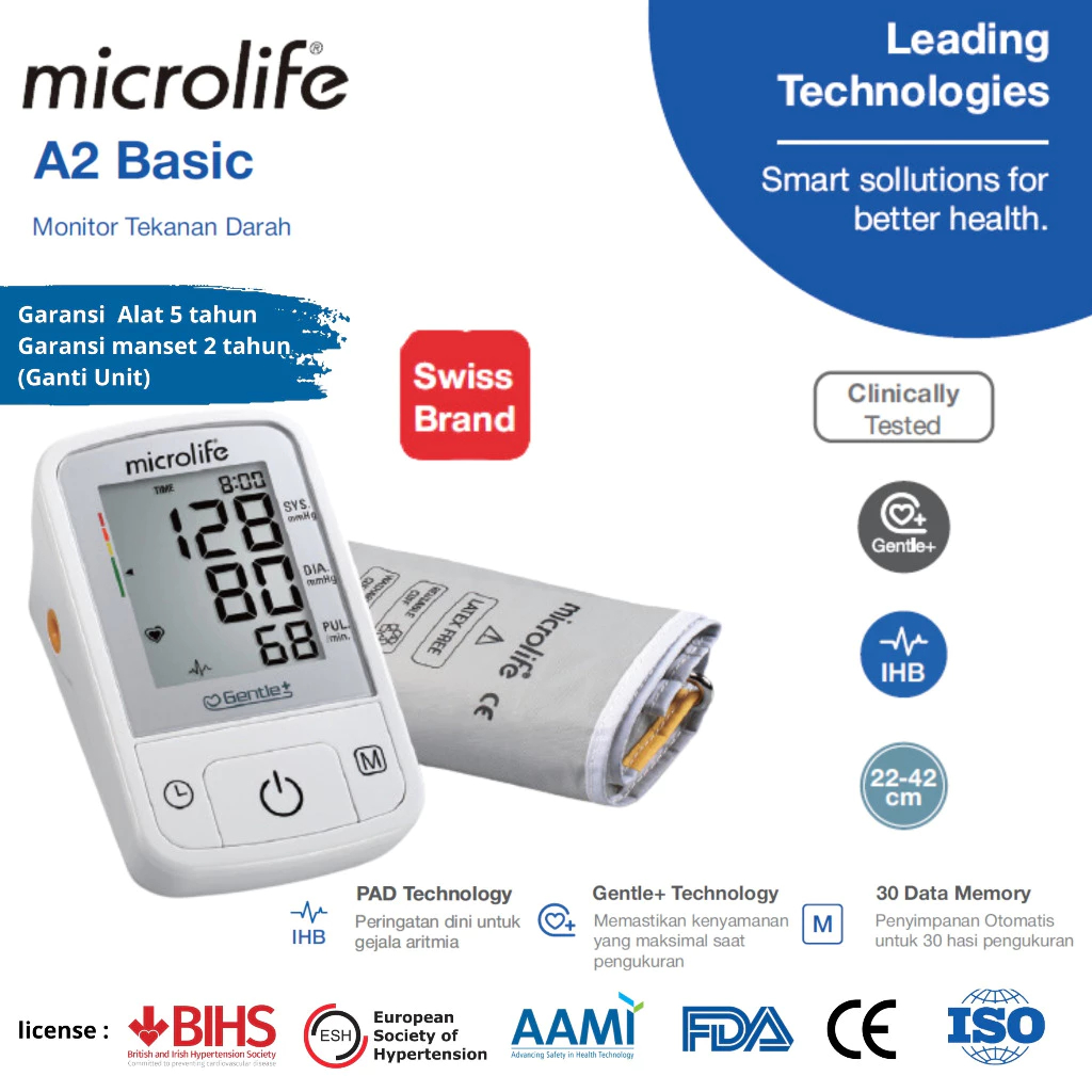 Jual MICROLIFE TENSIMETER DIGITAL MICROLIFE BPA2 BASIC - TENSI DIGITAL ...