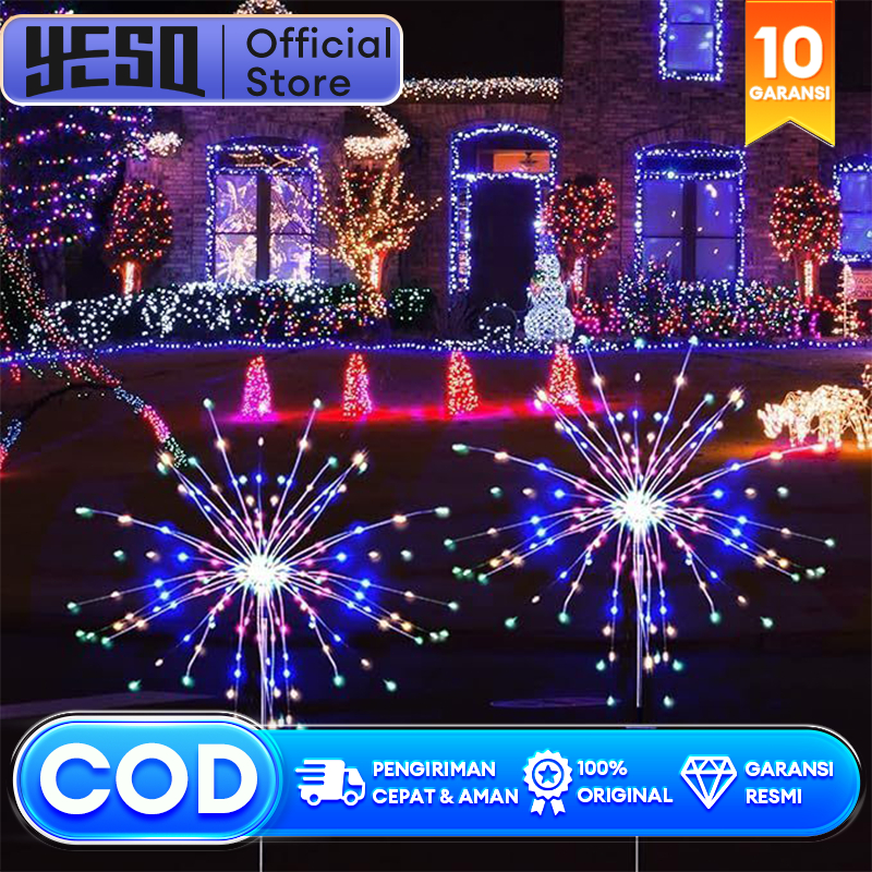 Jual YESQ Lampu Dekorasi Lampu Dekorasi Kembang Api Tenaga Surya Lampu ...