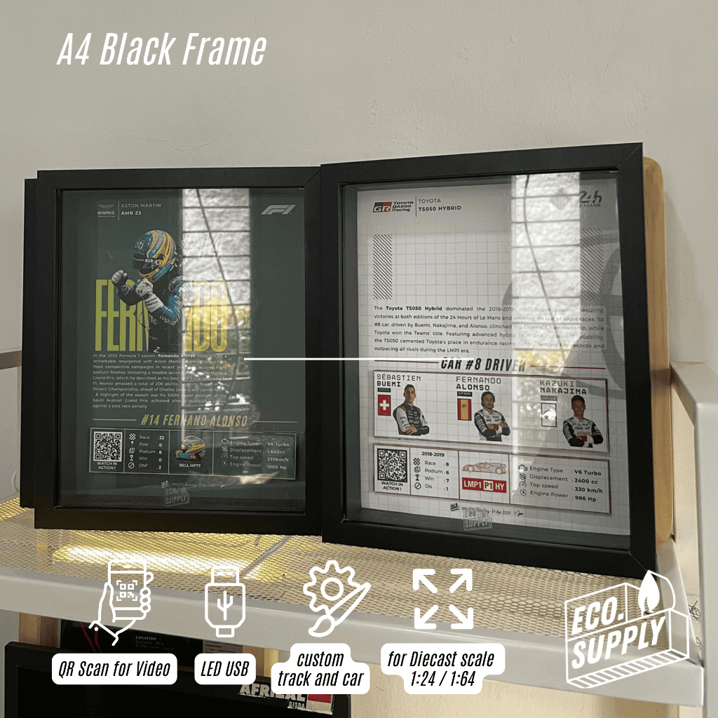 Jual CUSTOM Frame Pajangan Diecast Motorsport Balapan WEC LEMANS 24h ...