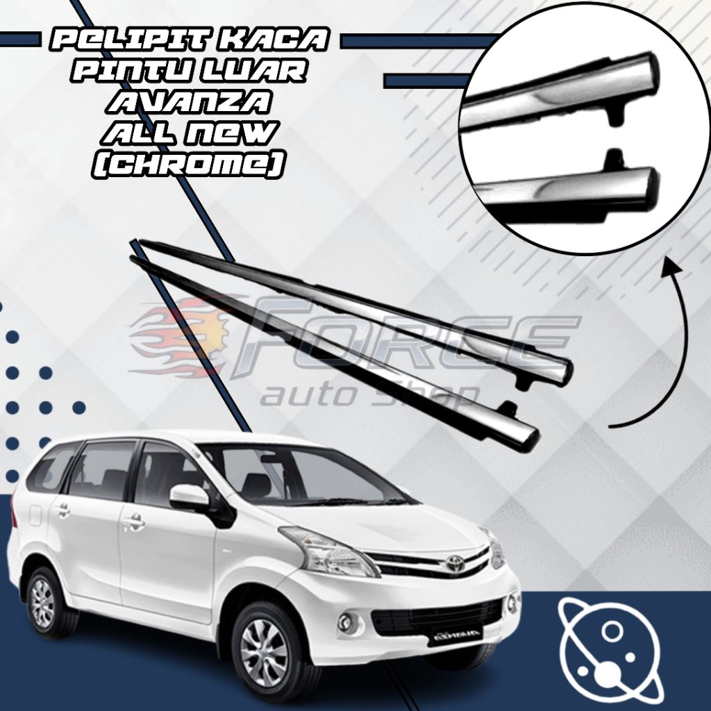 Jual Karet Pelipit Kaca/List Kaca Pintu Luar Toyota Avanza All New 2011 ...