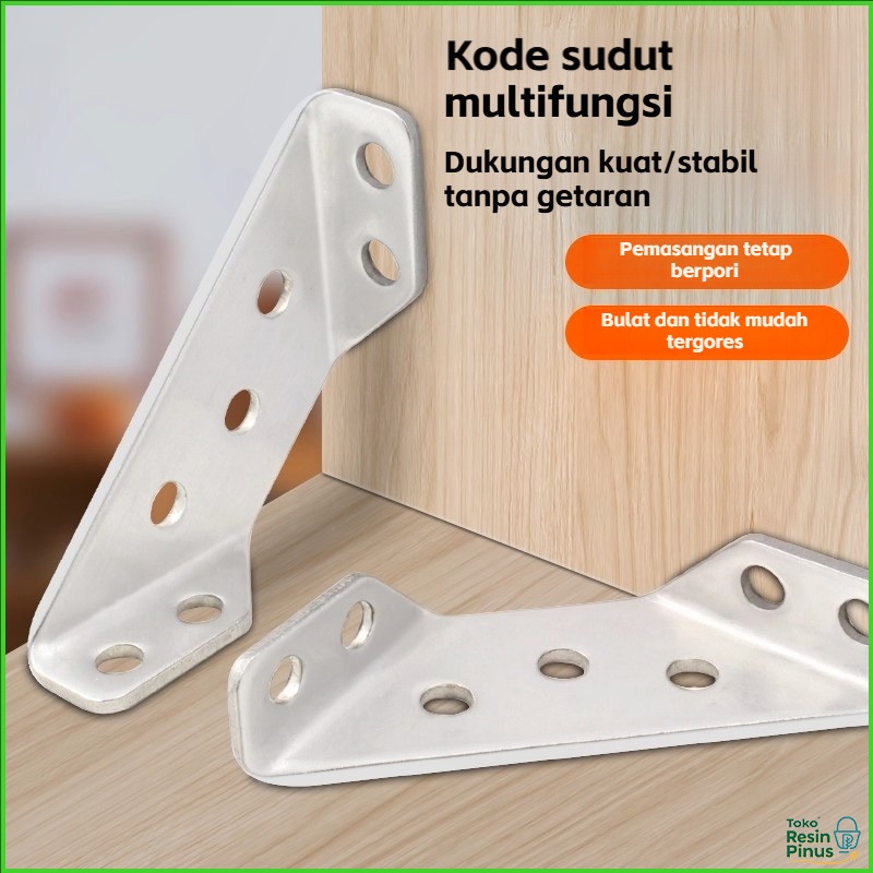 Jual 4PCS Siku Plat Besi Baja Tahan Karat Perak | Shopee Indonesia