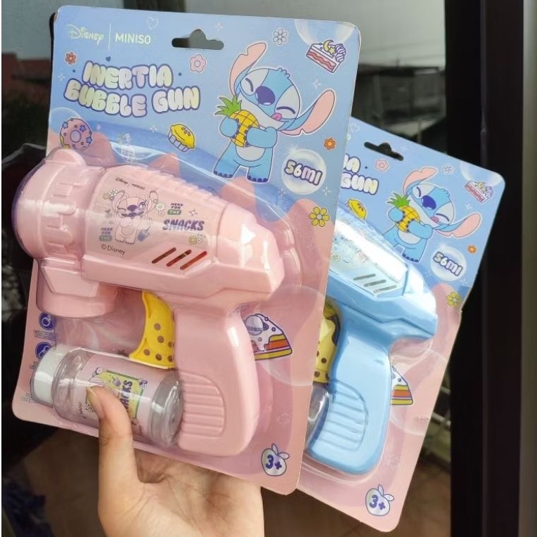 Jual Miniso Disney Stitch Dinner Party Bubble Gun Mainan anak tembak ...