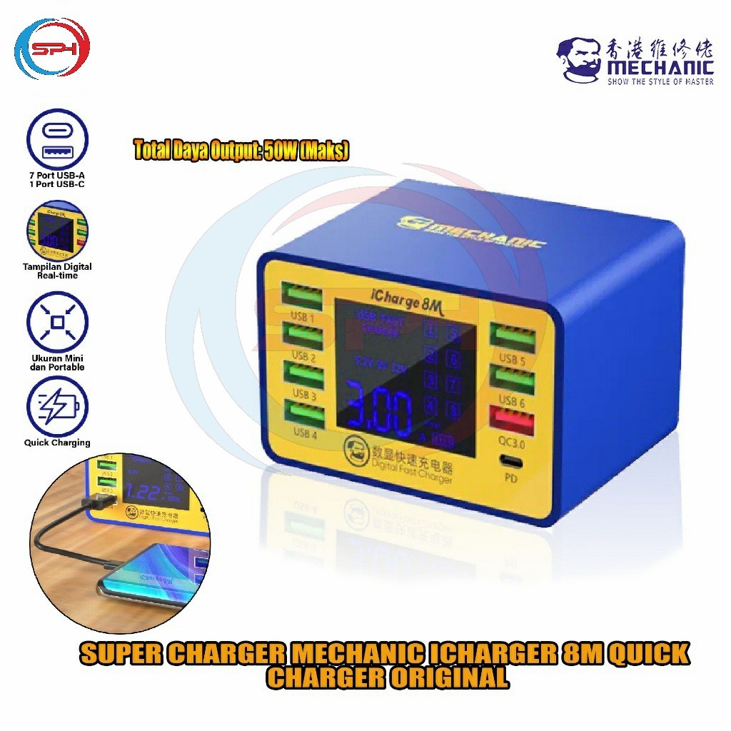 Jual SUPER CHARGER MECHANIC ICHARGER 8M QUICK CHARGER ORIGINAL 77954 ...