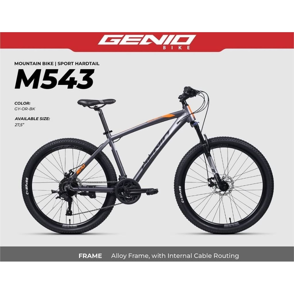 Jual Sepeda Gunung MTB Genio M345 dan M543 Ban 27.5 inch Mountain Bike ...