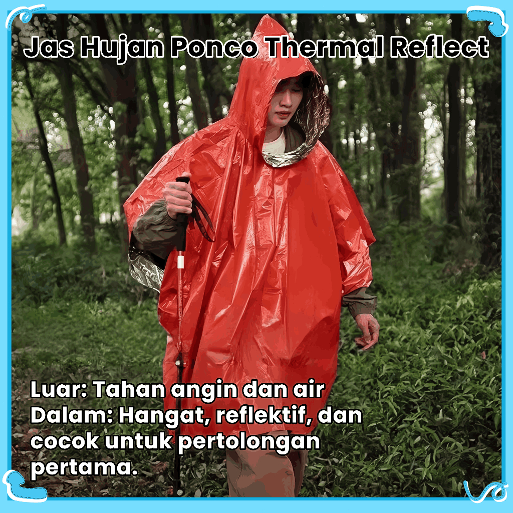 Jual Bagus boy Jas Hujan Ponco Emergency Blangket Waterproff Emergency ...