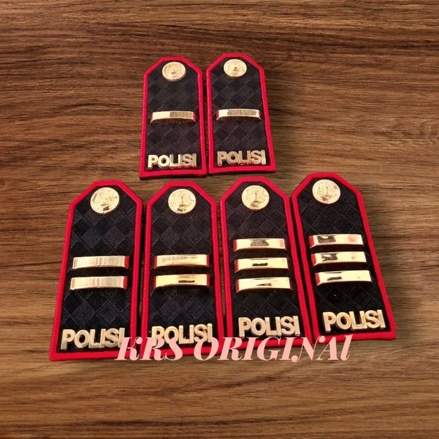 Jual pangkat pdu akp lis merah ipda IPTU bordir perwira polri | Shopee ...