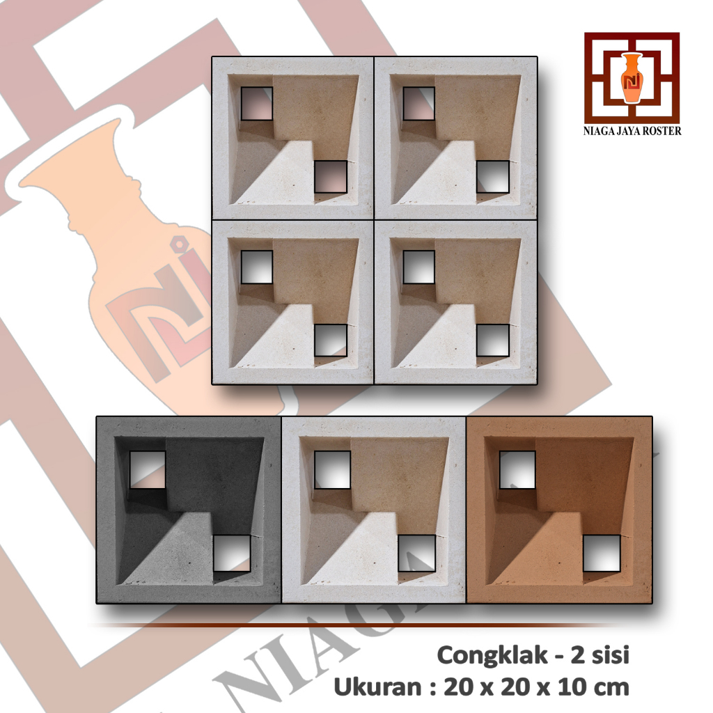 Jual NIAGA JAYA ROSTER - Roster Beton Minimalis Ukuran 20x20cm, Loster ...