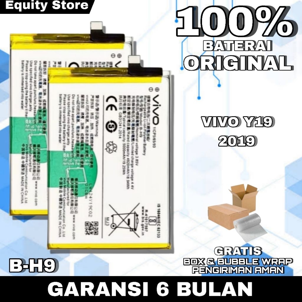 Jual BATERAI BATRAI BATRE BATTERY VIVO Y19 / VIVO Y19 2019 B-H9 B H9 ...