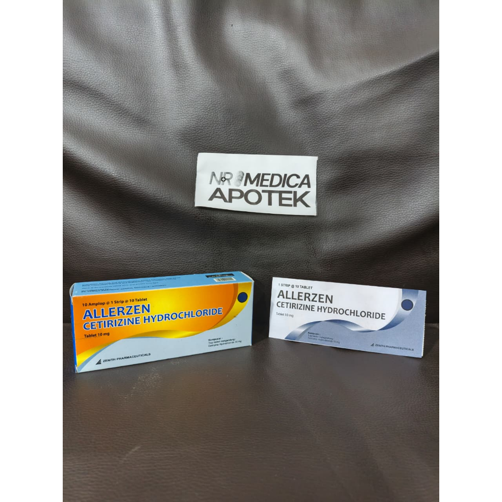 Jual ALLERZEN Cetirizine HCL 10mg (10 Tablet) / Membantu meredakan ...