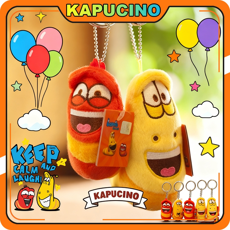 Jual Larva Lucu Boneka Ulat Gantungan Kunci Liontin Kunci Tas Mainan ...