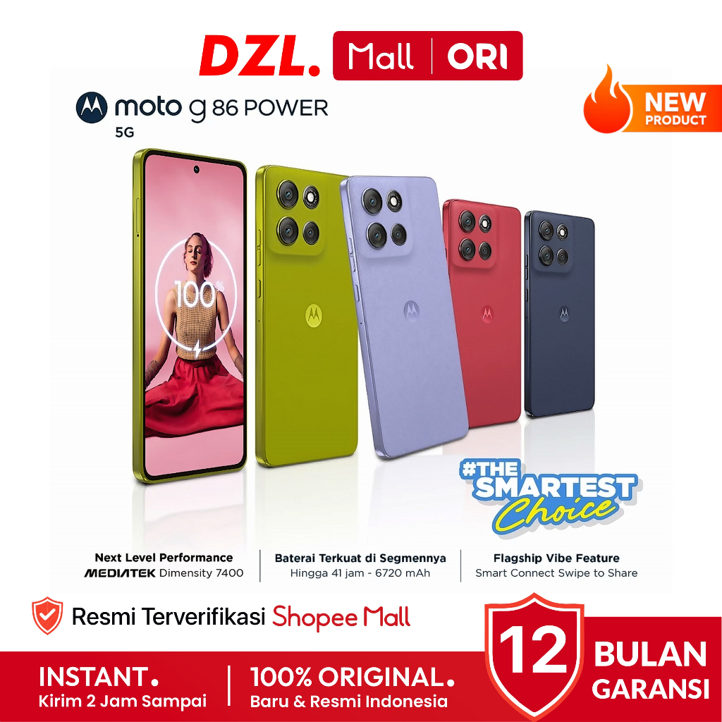 Jual DZL - HP MOTOROLA Moto G86 Power 5G 8/256 GB 6720mAh Original ...