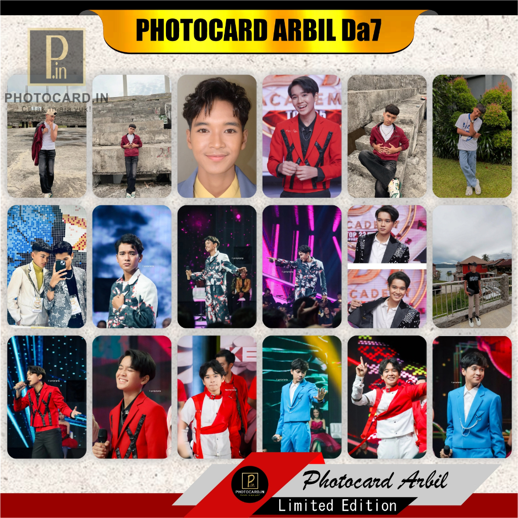 Jual Luxiastore_ Photocard Arbil Da7 Isi 50 Pcs (Free Ganci, Rare Card ...