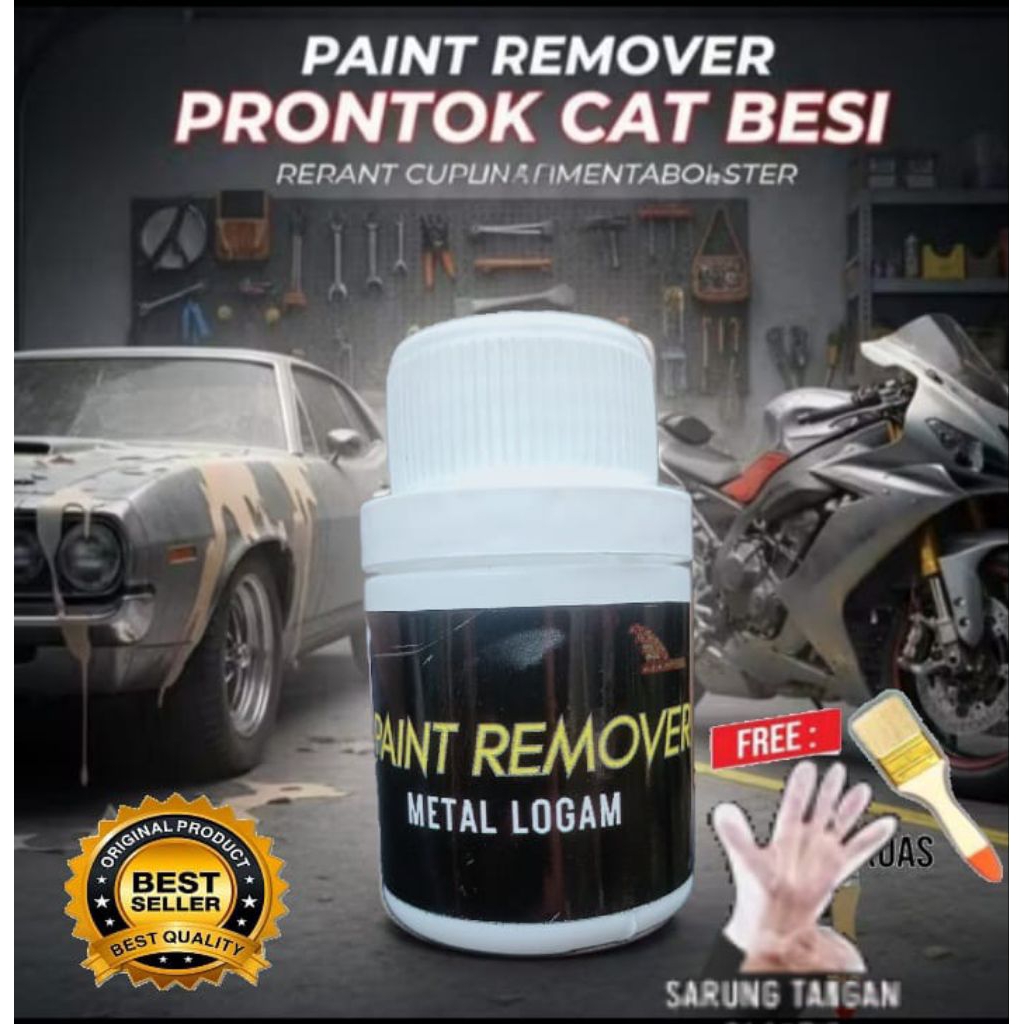 Jual PAINT REMOVER METAL LOGAM/BESI PERONTOK CAT Veleg DLL (50ml ...