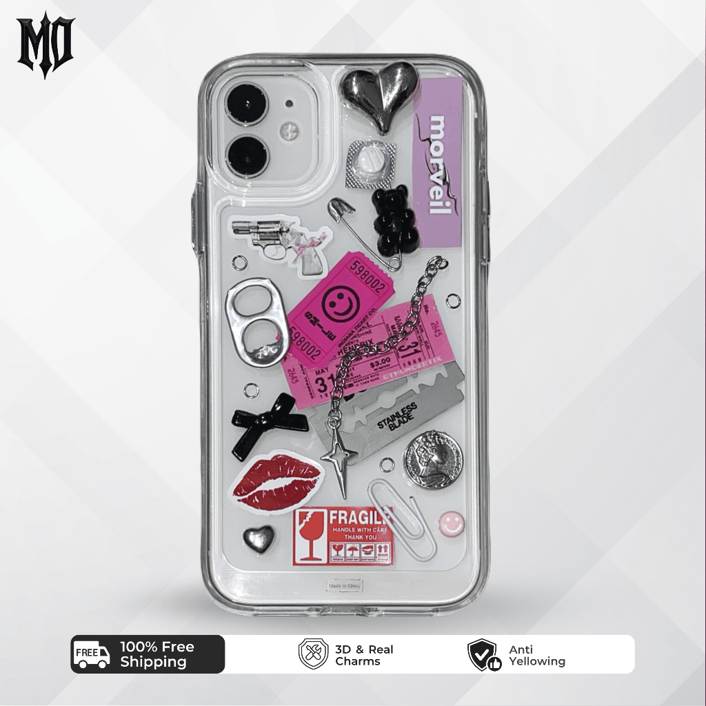 Jual [morveil] Luxe - Ticket pink M2 CASE HP IPHONE ANDROID resin ...