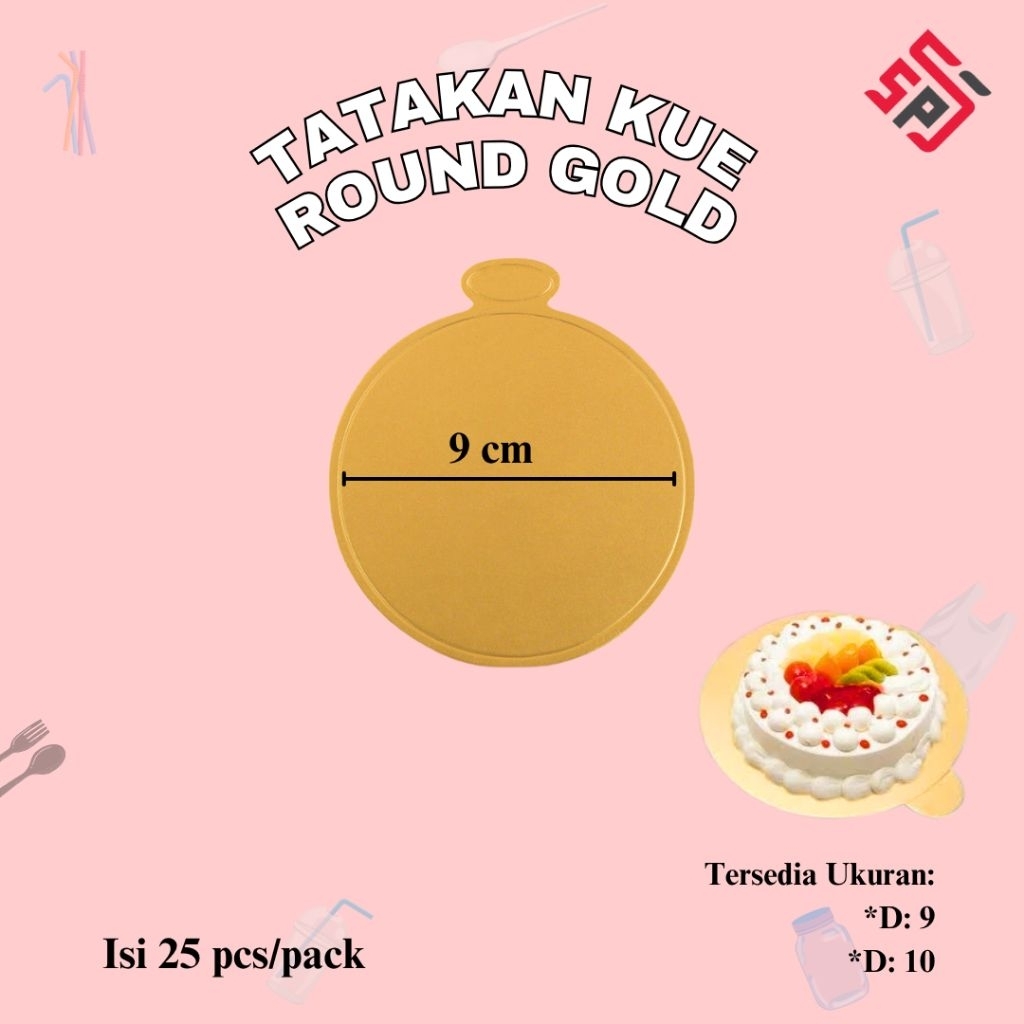 Jual Tatakan Kue/Alas Kue Bulat/Round Isi 25 Pcs | Shopee Indonesia