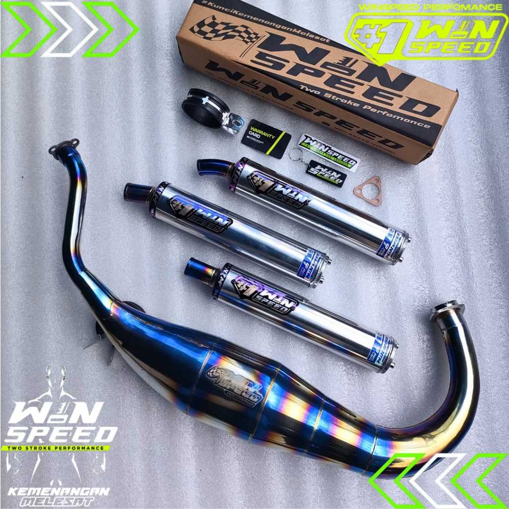 Jual Knalpot Half Blue Ninja 2Tak RR, SS, R Step Standar/Cobra Medium ...