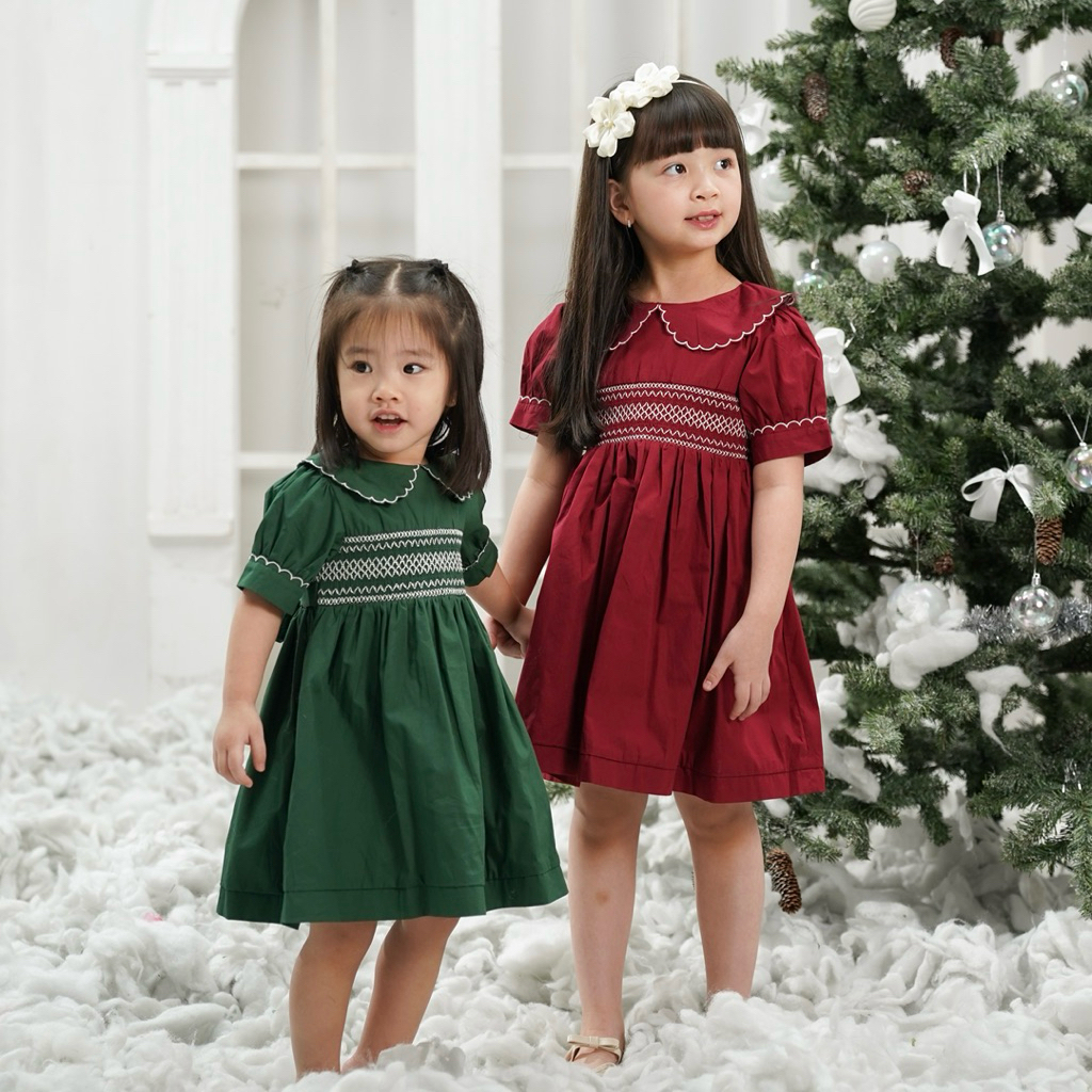 Jual Little Jent - Molly Dress | Dress Natal Christmas Anak Perempuan ...