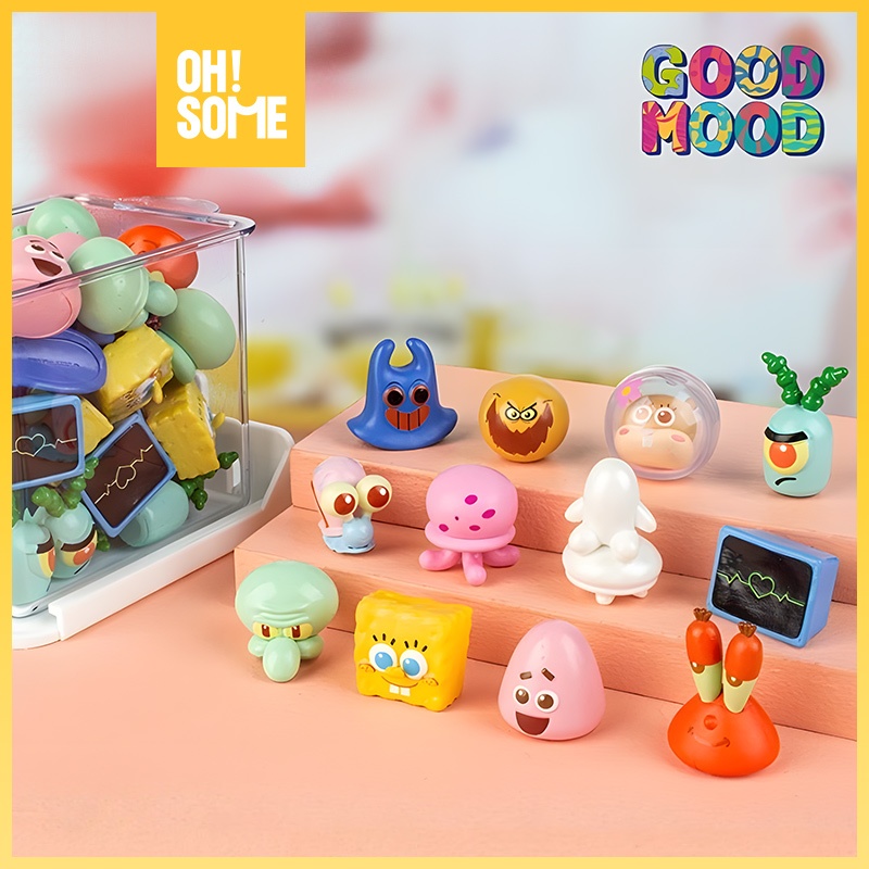 Jual OHSOME SpongeBob Blind Box Gacha Blind Bag / Mainan Gacha Isi ...