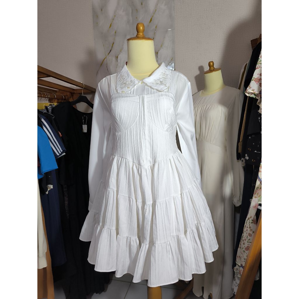 Jual mini dress dress tidur baju tidur lingerie dress tali | Shopee ...