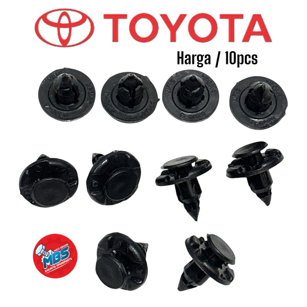 Jual clips klip kancing bemper gril spakbor toyota avanza xenia rrush ...
