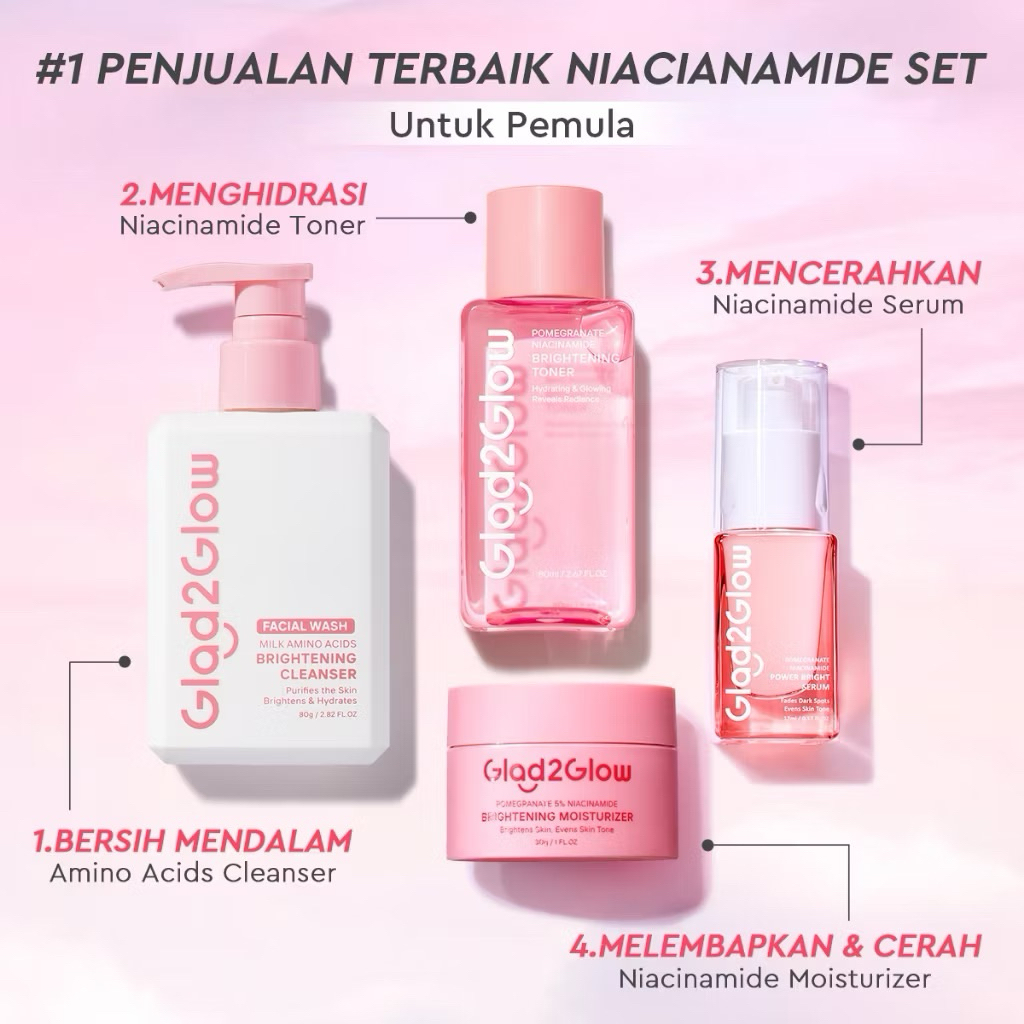Jual Bundle all in 1 7in1 Glowing skincare skincare 1 set lengkap G2G ...