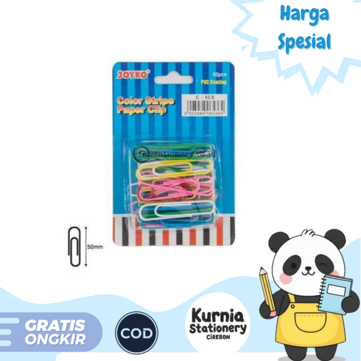 Jual Joyko Trigonal Clip / Paper Clip Besar / Penjepit klip kertas C ...