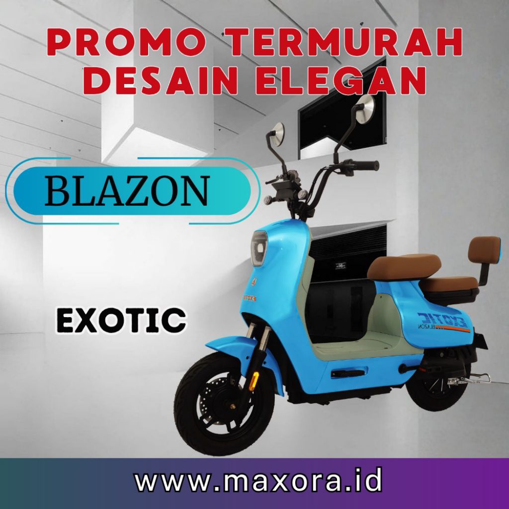 Jual Sepeda Listrik Blazon - Desain Modern, Baterai Cas Ulang 48V ...