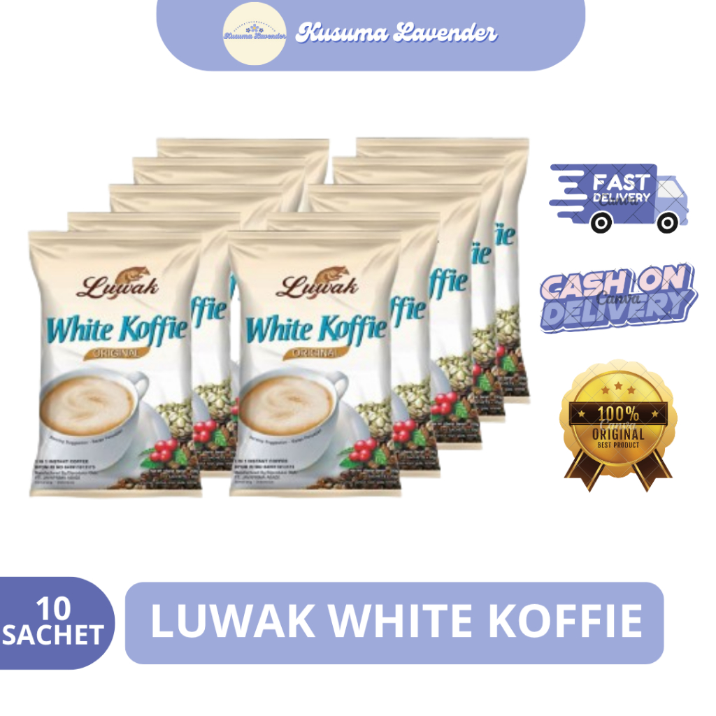 Jual Luwak White Koffie Original 3 In 1 Kopi Luwak Instan 1Renteng Isi ...