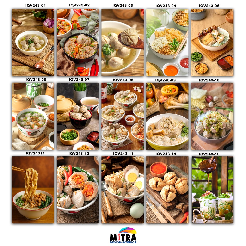 Jual Hiasan dinding viral Poster Cafe hiasan rumah makan Menu bakso mie ...