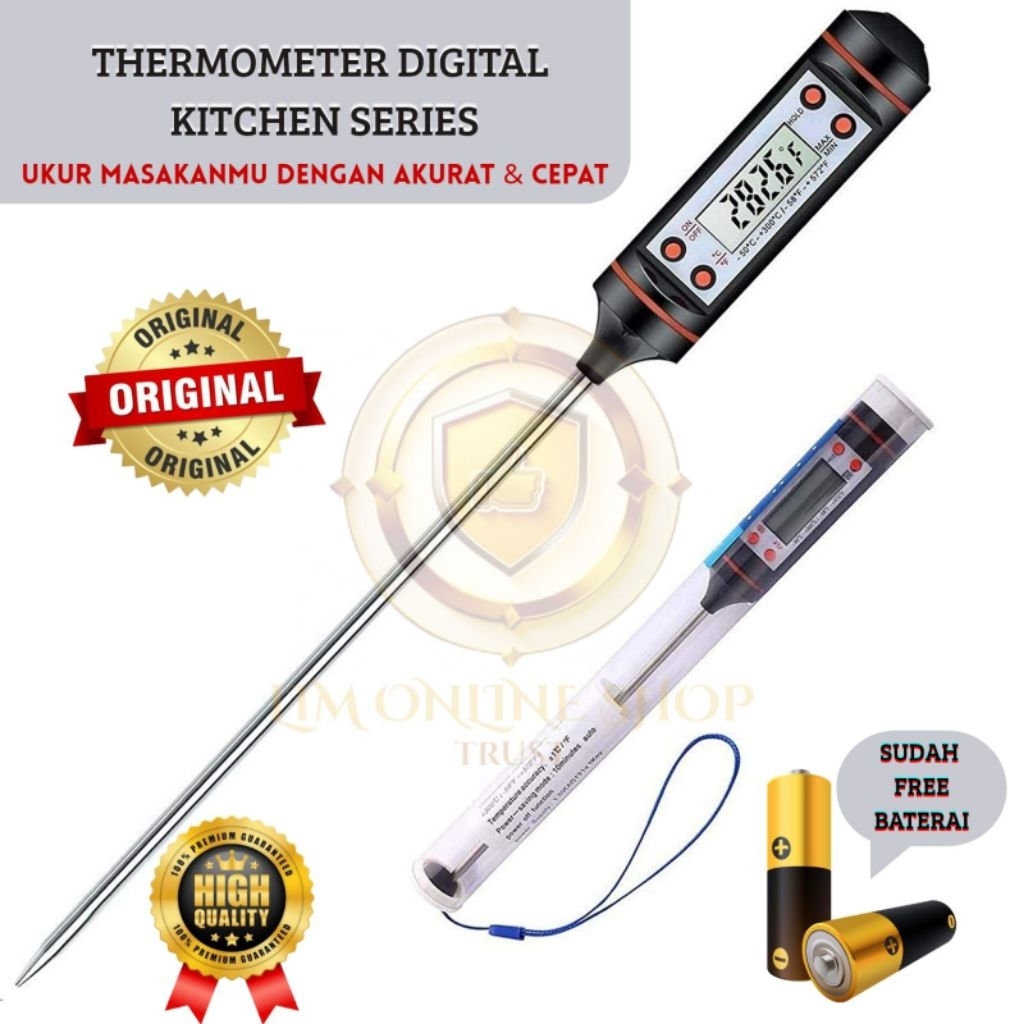 Jual Termometer Digital Makanan Minuman BBQ Thermometer Test Food Suhu ...