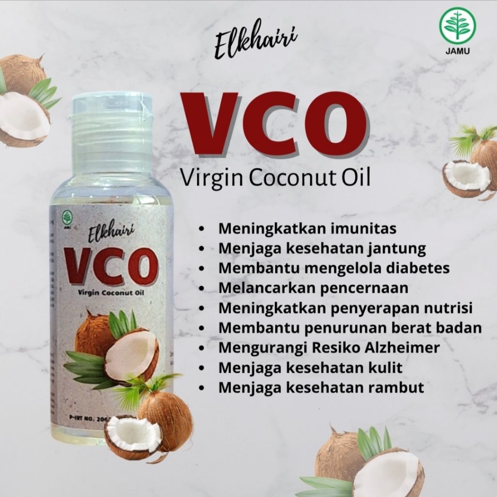 Jual VCO VIRGIN COCONUT OIL / VCO 60ml / VCO Premium / Minyak kelapa ...