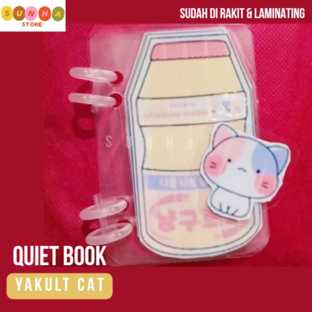 Jual [40] Quiet book cat yakult / paper doll book cat yakult / paper ...