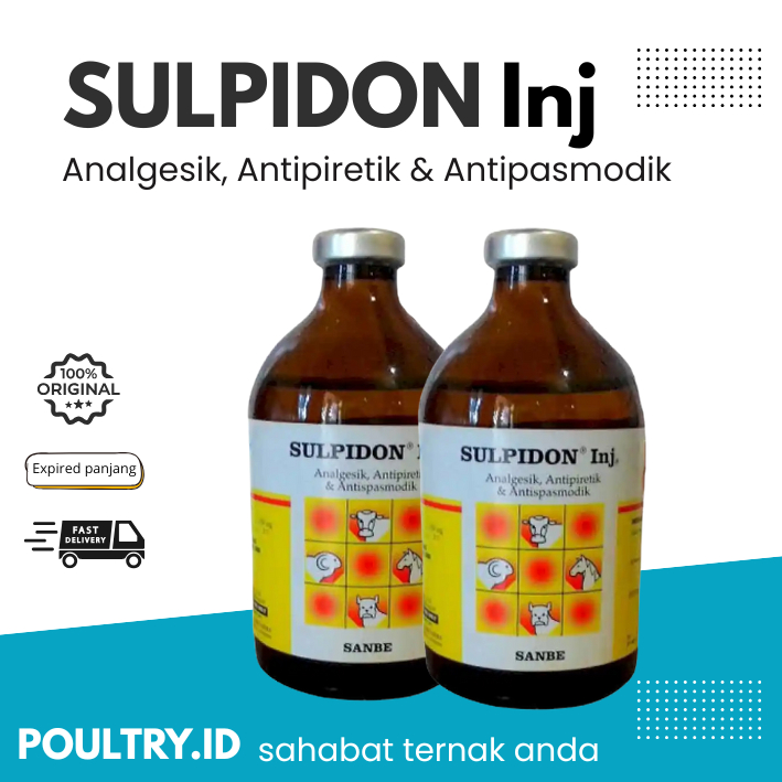 Jual SULPIDON Inj 100ml SANBE- Pilihan Obat Hewan Analgesik ...